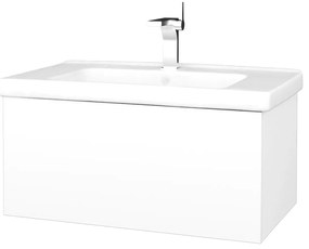 Dřevojas Koupelnová skříň VARIANTE SZZ 80 (umyvadlo Harmonia) Varianta: N01 Bílá lesk / M01 Bílá mat