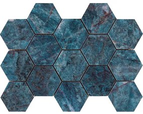 EBS Lux hexagon 22,5x32,5 kionia azzuro lesklý