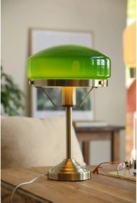 Zelená/v mosazné barvě stolní lampa (výška 39 cm) Aurelia – Markslöjd