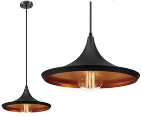 Toolight Toolight, závěsné stropní svítidlo Costa C 1xE27 APP081-1CP, černá, OSW-00118