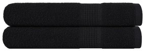 Saunové osušky FROGN 2 ks černé 80x200 cm 360 g/m² 136959