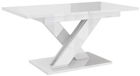 Jídelní rozkládací stůl BRAGA bílý mat/beton