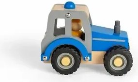 Bigjigs Toys Traktor modrý / od 12 měsíců