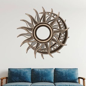 dřevo života Dřevěná dekorace na zeď KDYŽ SLUNCE ŠEPTÁ LUNĚ Zvolte rozměr (cm): 40x40, Zvolte barvu dekoru: Dub Sonoma-Wenge