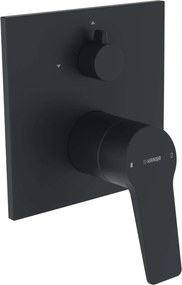 Hansa Twist - Baterie pod omítku, pro 2 spotřebiče, matná černá 8984902333