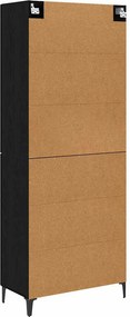 Vysoký bufet Černý dub 69,5 x 34 x 180 cm Kompozitní dřevo 3403582
