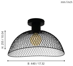 Eglo 43303 - Stropní svítidlo POMPEYA 1xE27/60W/230V