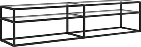 TV stolek průhledný 180 x 40 x 40,5 cm tvrzené sklo 331722