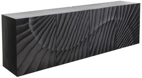 Designová závěsná komoda Shayla 177 cm černé mango