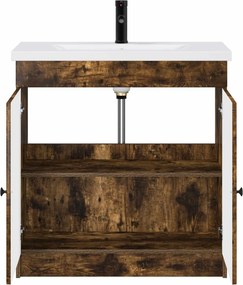 Sada koupelnového nábytku Kouřový dub 56 x 37,5 x 81 cm 3404129