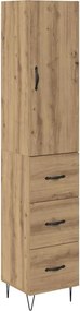 Vysoký bufet Artisanový dub 34,5 x 34 x 90 cm Kompozitní dřevo 3402729