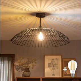 BRILAGI - LED Přisazený lustr CERIA WIRE 1xE27/60W/230V pr. 60 cm černá