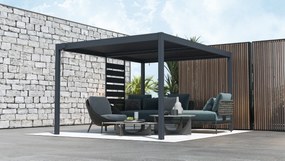 Boční zástěna pro bioklimatickou pergolu BestBerg BBP-ACG / 92 × 203 cm / šedá