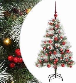 Umělý vánoční stromeček Zelená a bílá 120 cm PVC, kov a plast 3395161