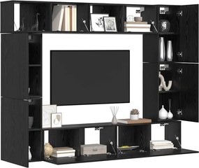 Sestava TV skříněk 8 ks Černý dub Kompozitní dřevo 3393310