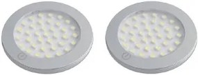 Casarredo LED svítidlo 2 ks CASTELLO 2,8 W stříbrné, barva světla studená bílá