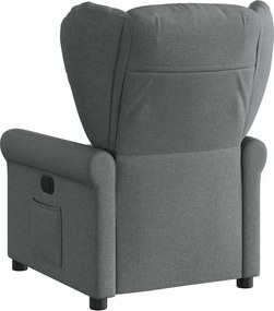 Elektrické polohovací křeslo tmavě šedé textil 3303355