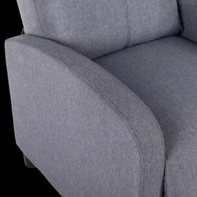 LuxuryForm DESIGN Televizní křeslo RUFO s polohováním - šedé