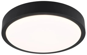 Černé LED stropní svítidlo ø 40 cm Iseo – Trio