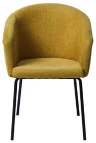 Designová jídelní židle Paulina hořčicová
