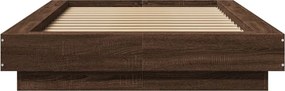 Rám postele hnědý dub 75 x 190 cm kompozitní dřevo 3281251