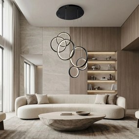 Toolight Rea, ZÁVĚSNÁ STROPNÍ LAMPA APP1921-CP BLACK, OSW-66064