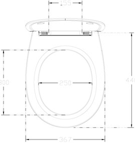 Isvea Isvea, KAIRO WC sedátko SLIM, Soft Close, Easy Take, bílá, 40D10200I