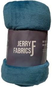 JERRY FABRICS Plyšová deka Petrolejová super soft  Polyester, 150/200 cm