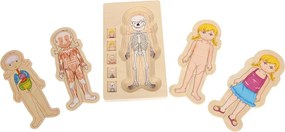 small foot Dřevěné puzzle anatomie