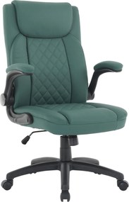 XXXLutz KANCELÁŘSKÉ KŘESLO, vzhled kůže, tmavě zelená Carryhome - Kancelářská křesla - 001884002501