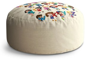 Sablio Taburet Circle Abeceda: 38x48 cm