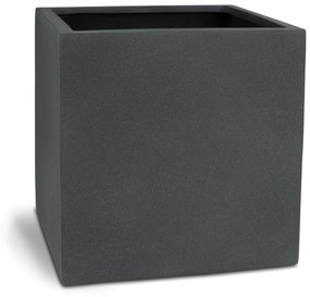 Polystone Square květináč Grey Rozměry: 50 cm šířka x 50 cm hloubka x 50 cm výška