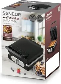 SENCOR SWF 2010BK černá / Vaflovač / 1400W