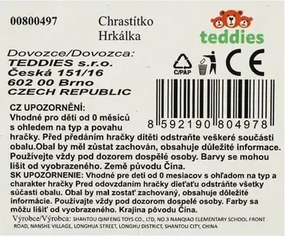 TEDDIES Chrastítko a kousátko sova / Hračka / plast / 11 x 10 cm / od