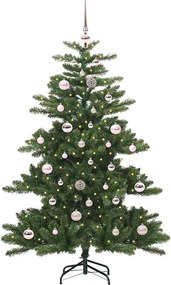 Umělý Skládací Vánoční Strom Zelená 150 cm PVC a ocel 3397655