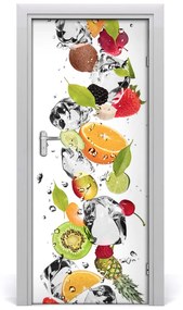 Fototapeta na dveře samolepící ovoce a voda 75x205 cm