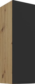 ARIA ac | horní skříňka 30 G-90 1F policová | 30 cm | VYSOKÁ | ANTI FINGERPRINT povrch | artisan/černá