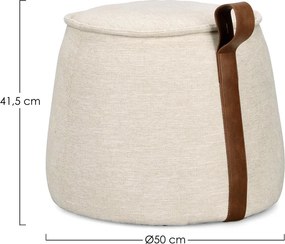 Taburet v přírodní barvě Anila – Bizzotto