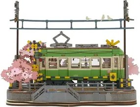 RoboTime 3D dřevěná skládačka Stanice se sakurami