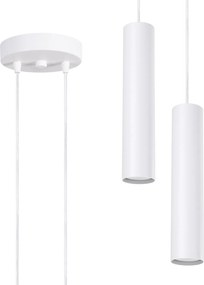Sollux Lighting Závěsná lampa LAGOS 2P bílá