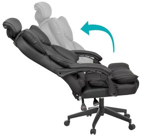 Ředitelská otočná židle LUX, ve více barvách-černá