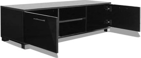 TV stolek černý s vysokým leskem 120 x 40,5 x 35 cm 243042