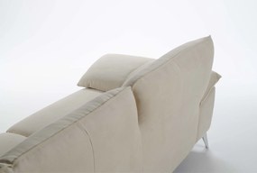 Pregio Italia sofa&relax Moderní rohová sedací souprava TOUCH Provedení: 2-místná MAXI +lehátko, Vzorník látek: tekno fibra 04 hazelnut