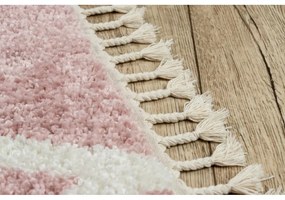 Kusový koberec Shaggy Ariso růžový 80x300cm
