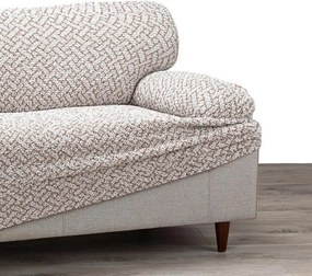 Bielastické potahy VENEZIA béžová křeslo ušák (š. 60 - 110 cm)