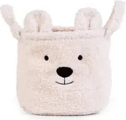 Childhome Koš na hračky Teddy Off White 25x20x20 cm