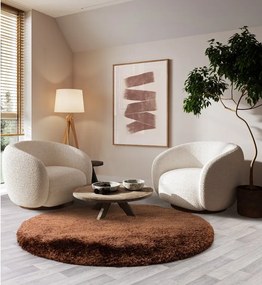 Tribeca Design Kusový kruhový koberec Cookie Copper Rozměry: 150x150 cm