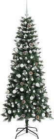 Umělý vánoční stromeček Zelená 180 cm PVC, plast a ocel 3395823