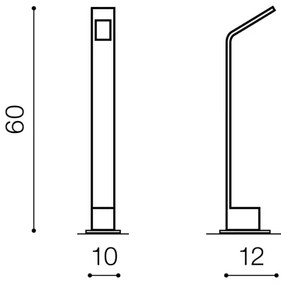 LED vnější lampa Agape 60