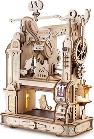 Hračka Robotime 3D dřevěné mechanické puzzle Tiskařský lis